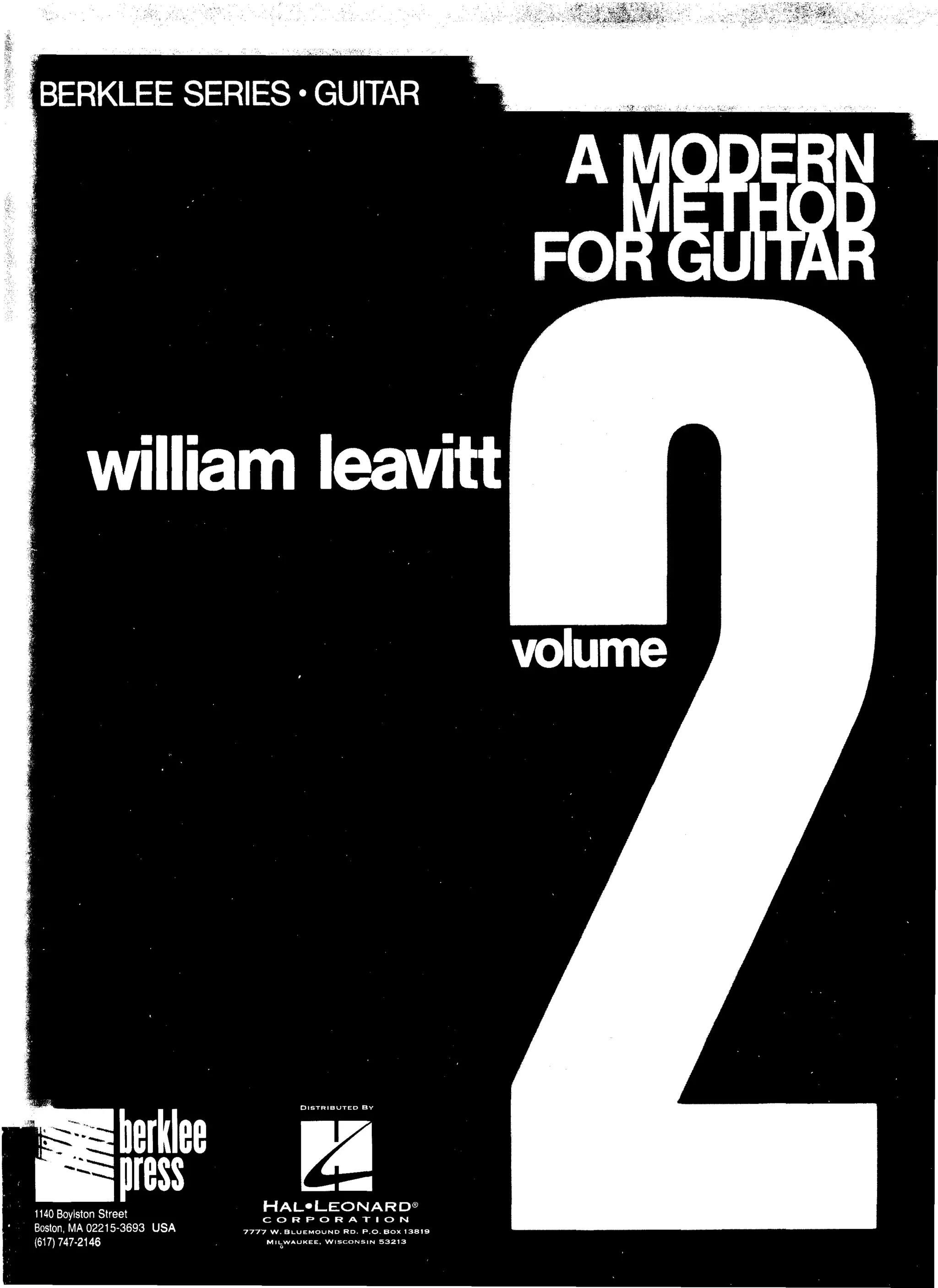 A modern method for guitar(berklee william leavitt) 2 | PDF