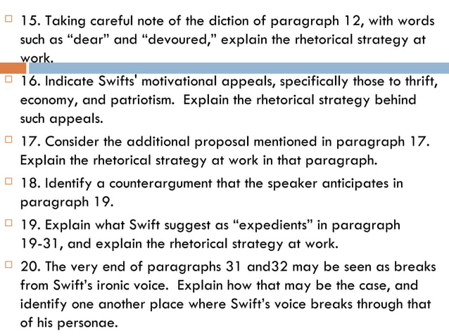 A modest proposal | PPT