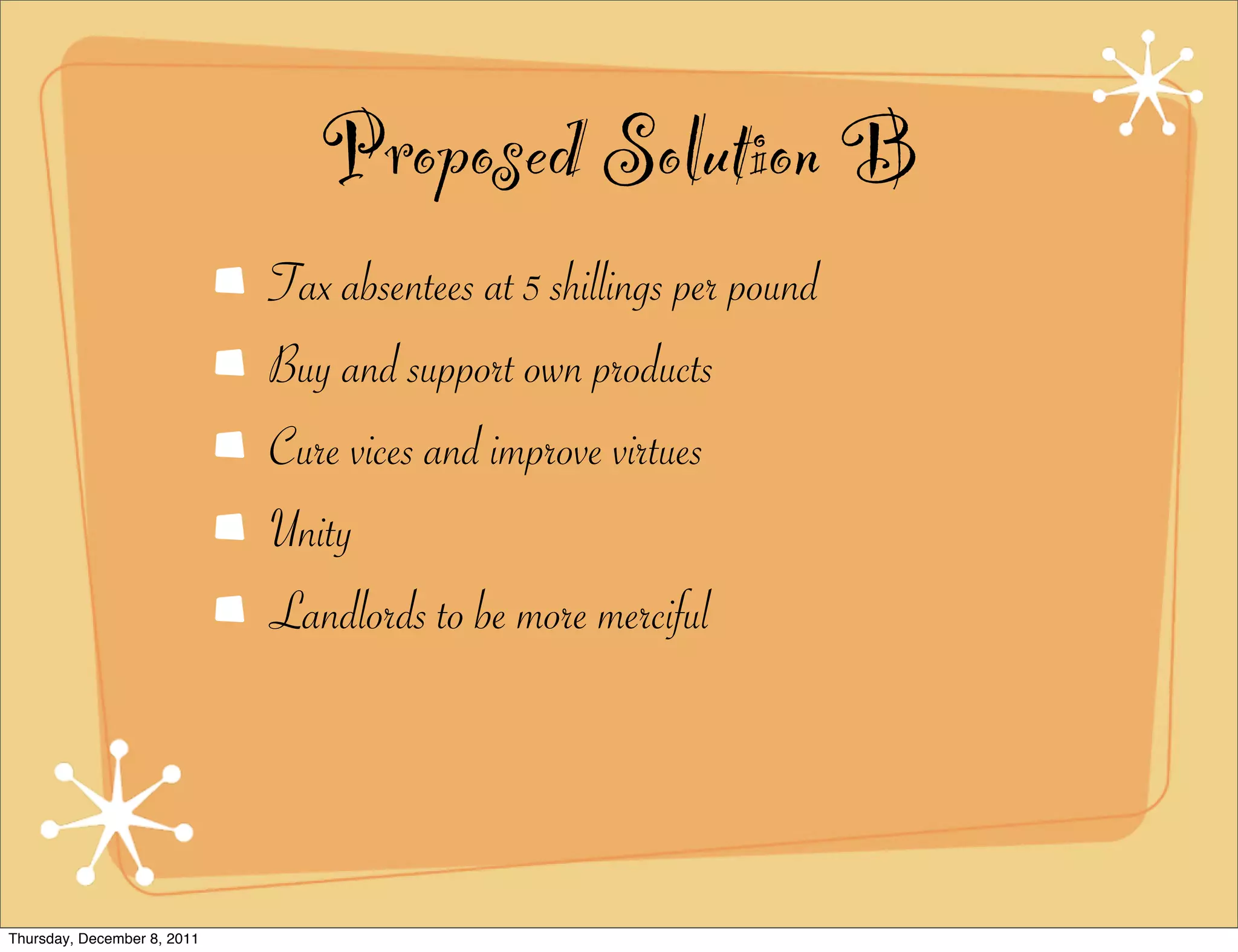 A modest proposal | PPT