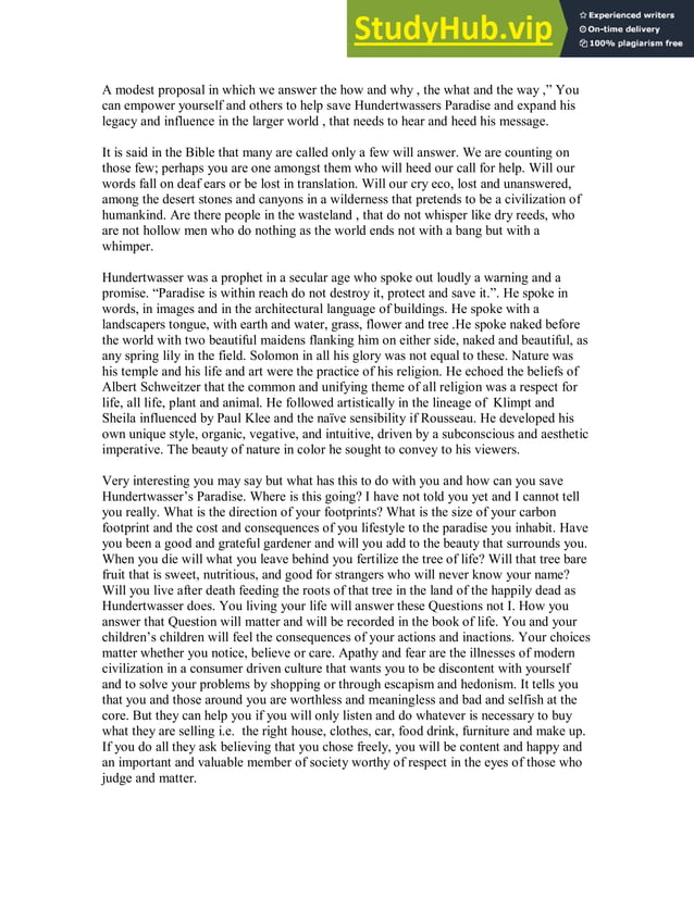 A Modest Proposal | PDF