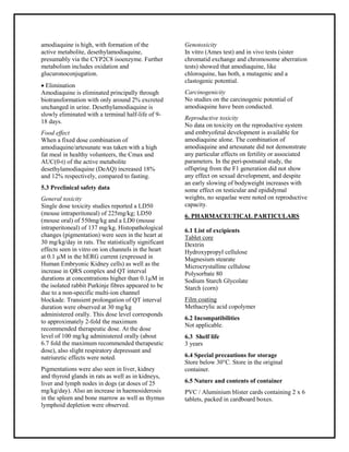 Amodiaquine hydrochloride tablets smpc taj pharmaceuticals | PDF