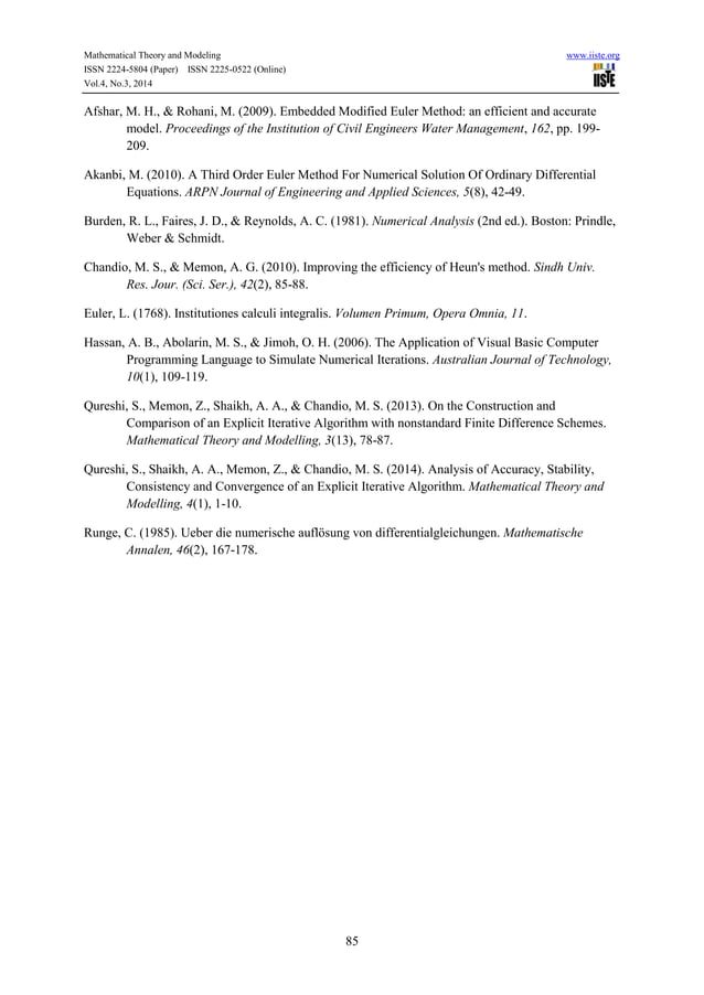 A Modified Ode Solver For Autonomous Initial Value Problems Pdf
