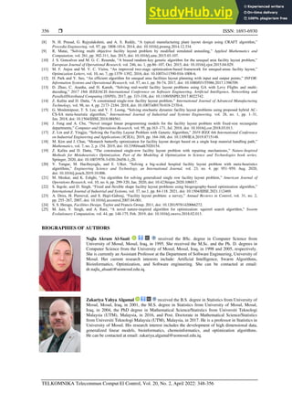 A Modified Squirrel Search Algorithm For Solving Facility Layout Problems | PDF