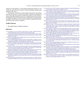 A modified suture technique for hemorrhage during cesarean delivery ...