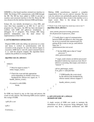 Amoeba - Heterogeneous Multiprocessor Debugging in a Single Session of GDB | PDF