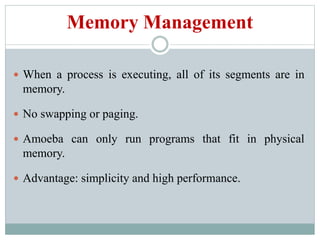 Amoeba distributed operating System | PPTX