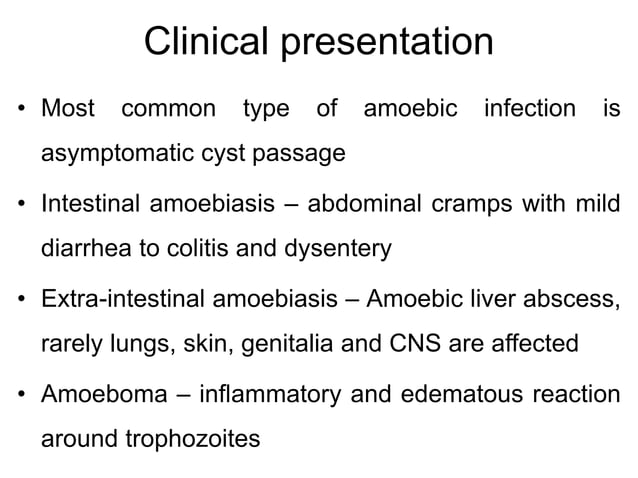 Amoebiasis | PPTX | Digestive Disorders | Diseases and Conditions