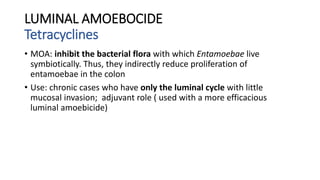 Drugs for protozoan infections ( except malaria) | PPTX | Digestive ...