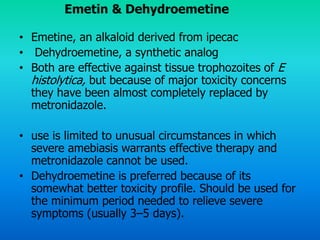 Anti-Amoebic drugs | PPTX