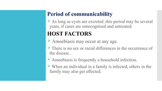 AMOEBIASIS SEMINAR ON PSM SUBJECT reading learning about the causative ...