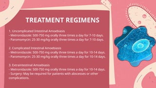 Amoebic infection- Amoebiasis- Entamoeba histolytica | PPTX