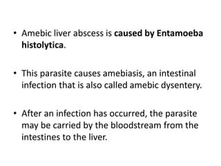AMOEBIC LIVER ABSCESS | PPTX