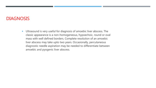 Amoebic liver abscesses by vishvendra singh | PPT