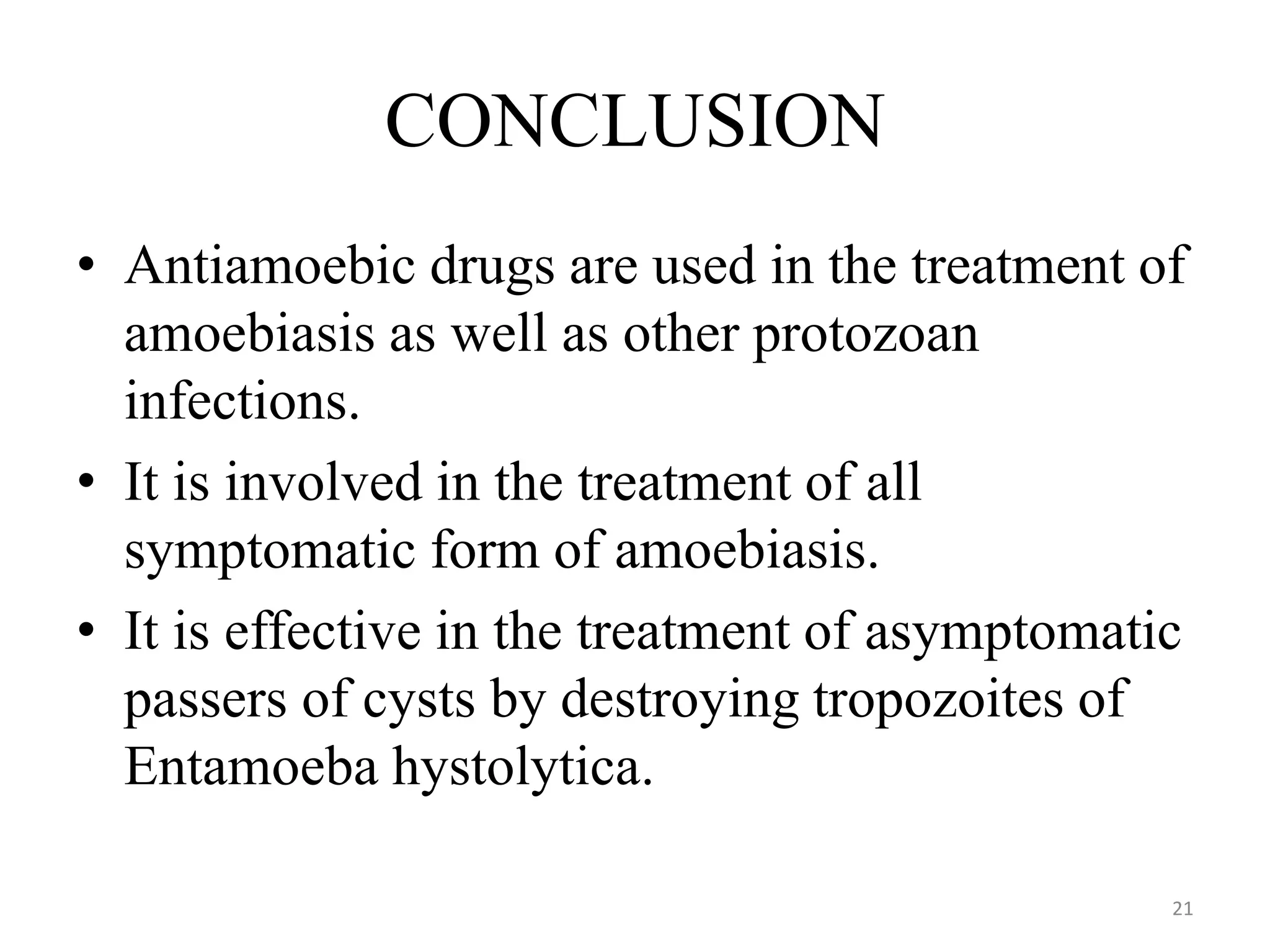 Anti-Amoebic drugs | PPTX