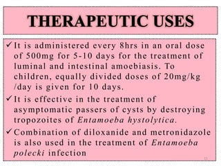 Anti-Amoebic drugs | PPTX