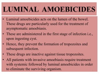 Anti-Amoebic drugs | PPTX