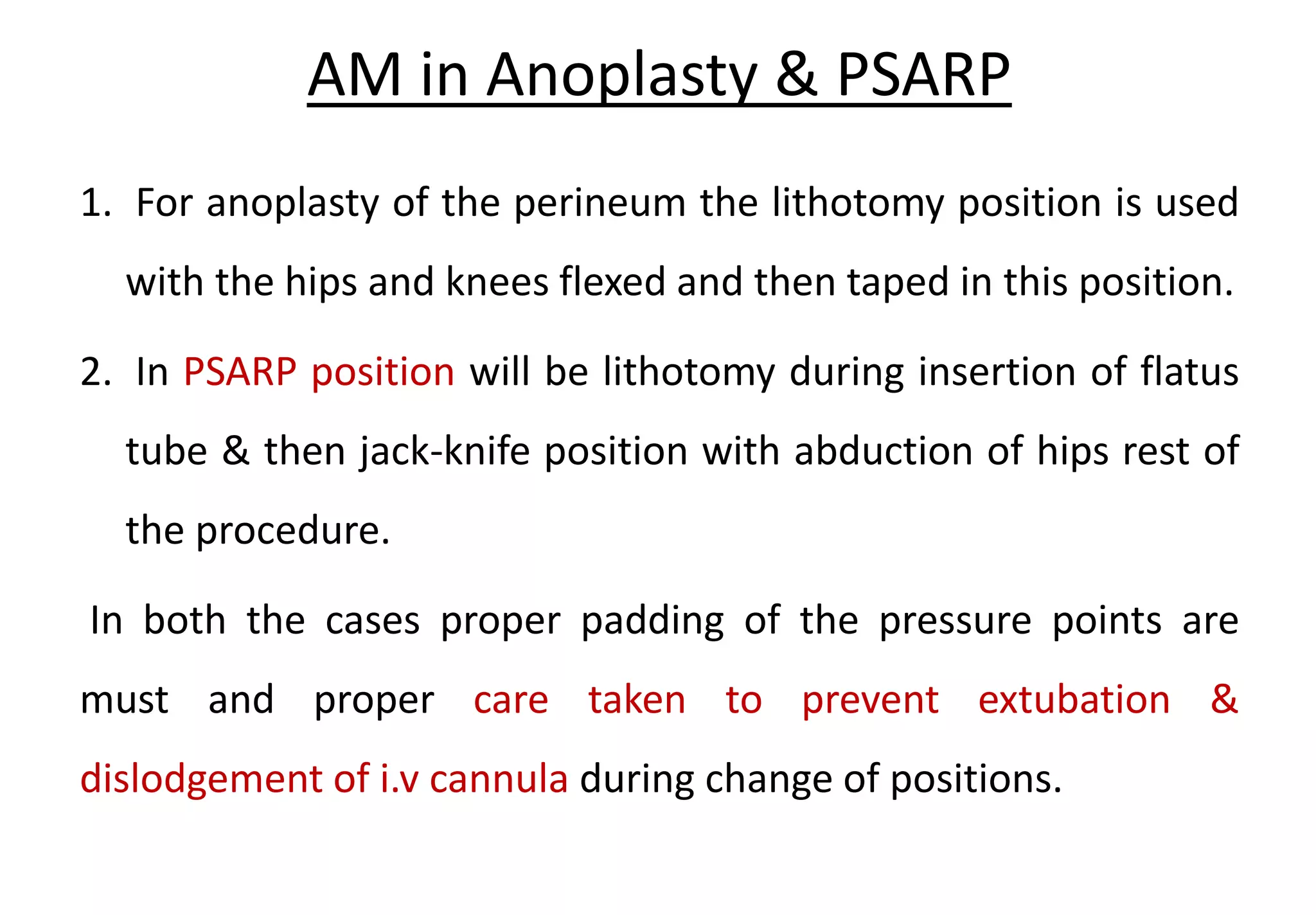Anesthetic management in ARM, Intestinal obstruction and Duodenal ...