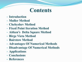 NUMERICAL METHODS | PPT