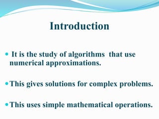 NUMERICAL METHODS | PPTX
