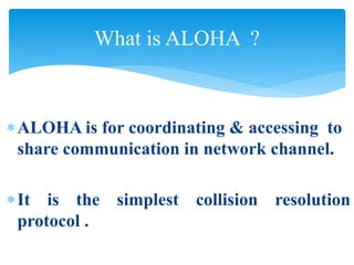 RANDOM ACCESS PROTOCOL IN COMMUNICATION | PPTX