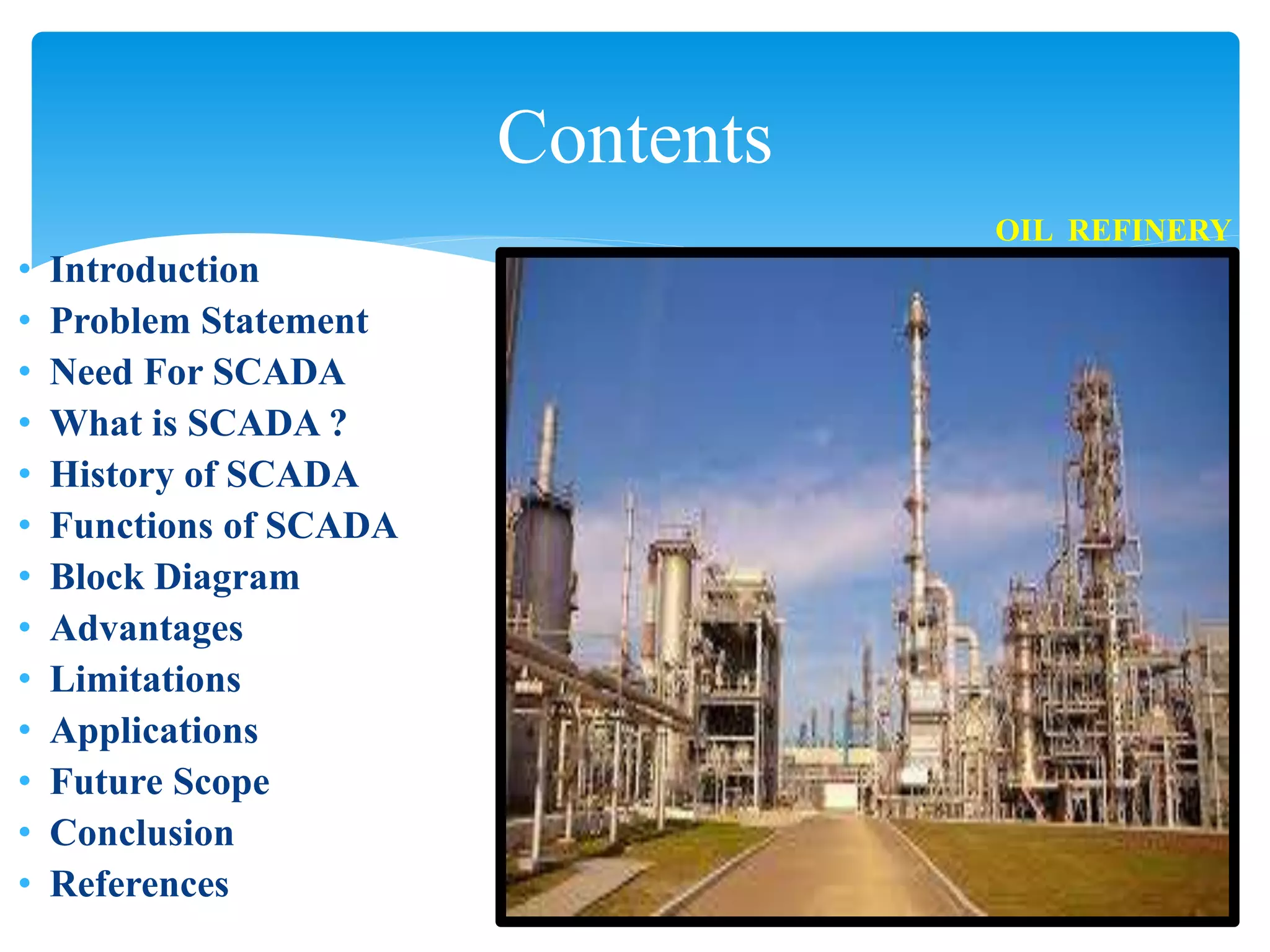 SCADA IN OIL REFINERY | PPTX
