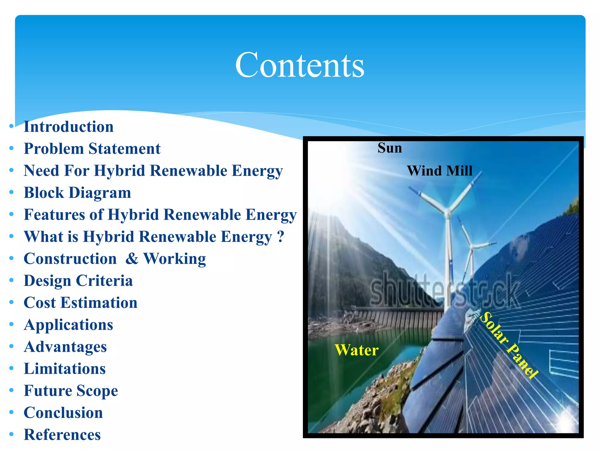 ELECTRICAL POWER GENERATION BY HYBRID RENEWABLE ENERGY SOURCE (SOLAR ...