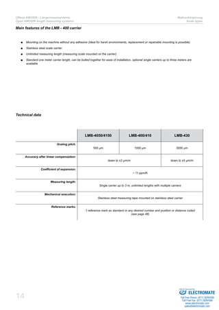 Amo incremental _length_encoder_catalog | PDF