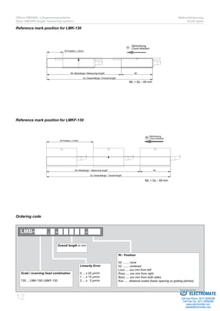 AMO Incremental Length Encoder | PDF