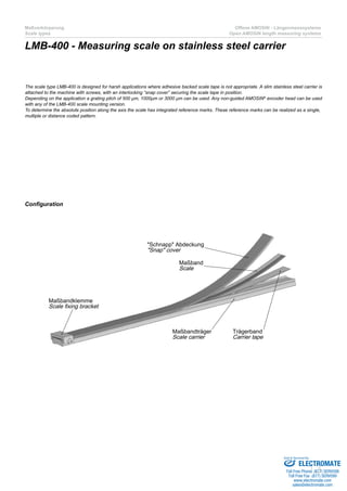 AMO Incremental Length Encoder | PDF