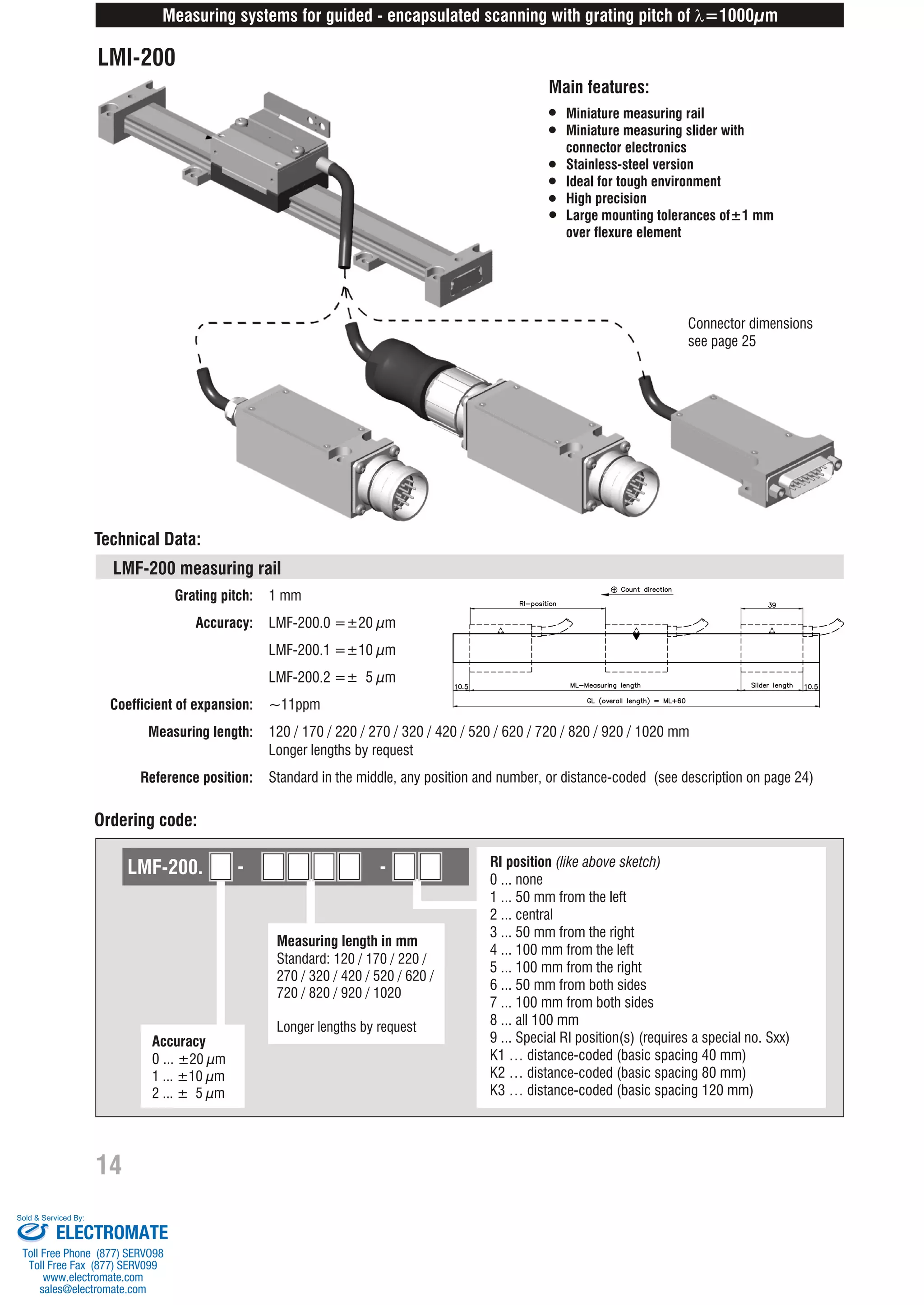 AMO Inductive Encoders LMI | PDF