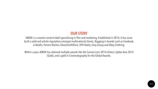 Intro to AMOK - A Singaporean Creative Content Label | PPT