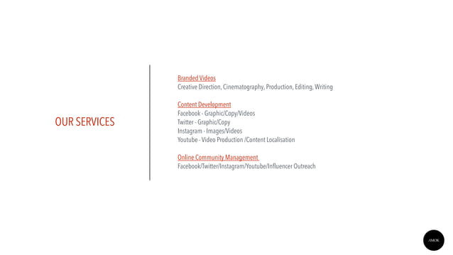 Intro to AMOK - A Singaporean Creative Content Label | PPT