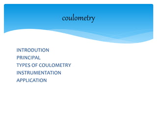 coulorometry | PPTX