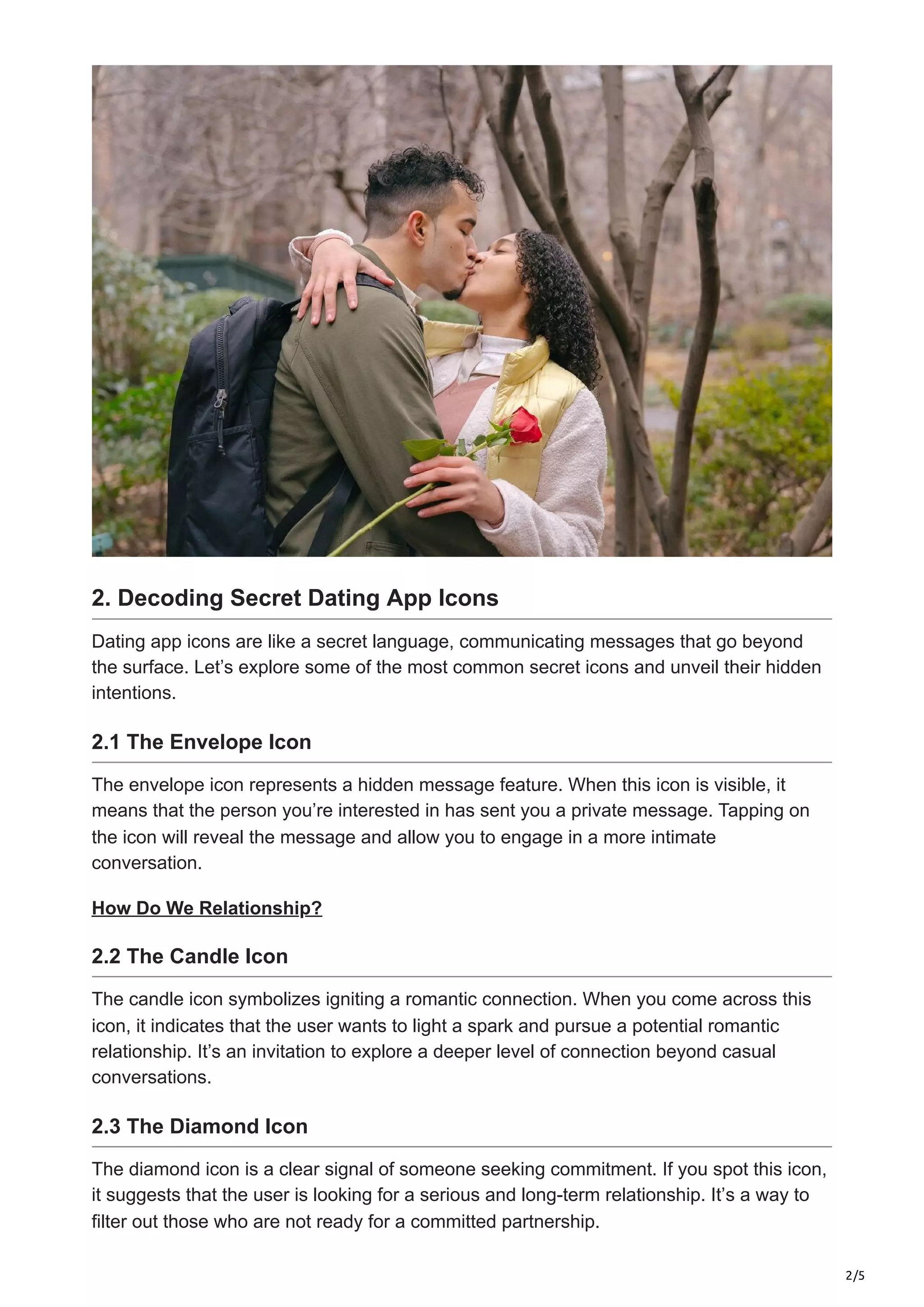 Secret Dating App Icons: Unlocking the Mystery Behind Their Meanings | PDF