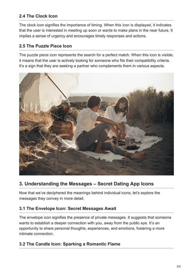Secret Dating App Icons: Unlocking the Mystery Behind Their Meanings | PDF