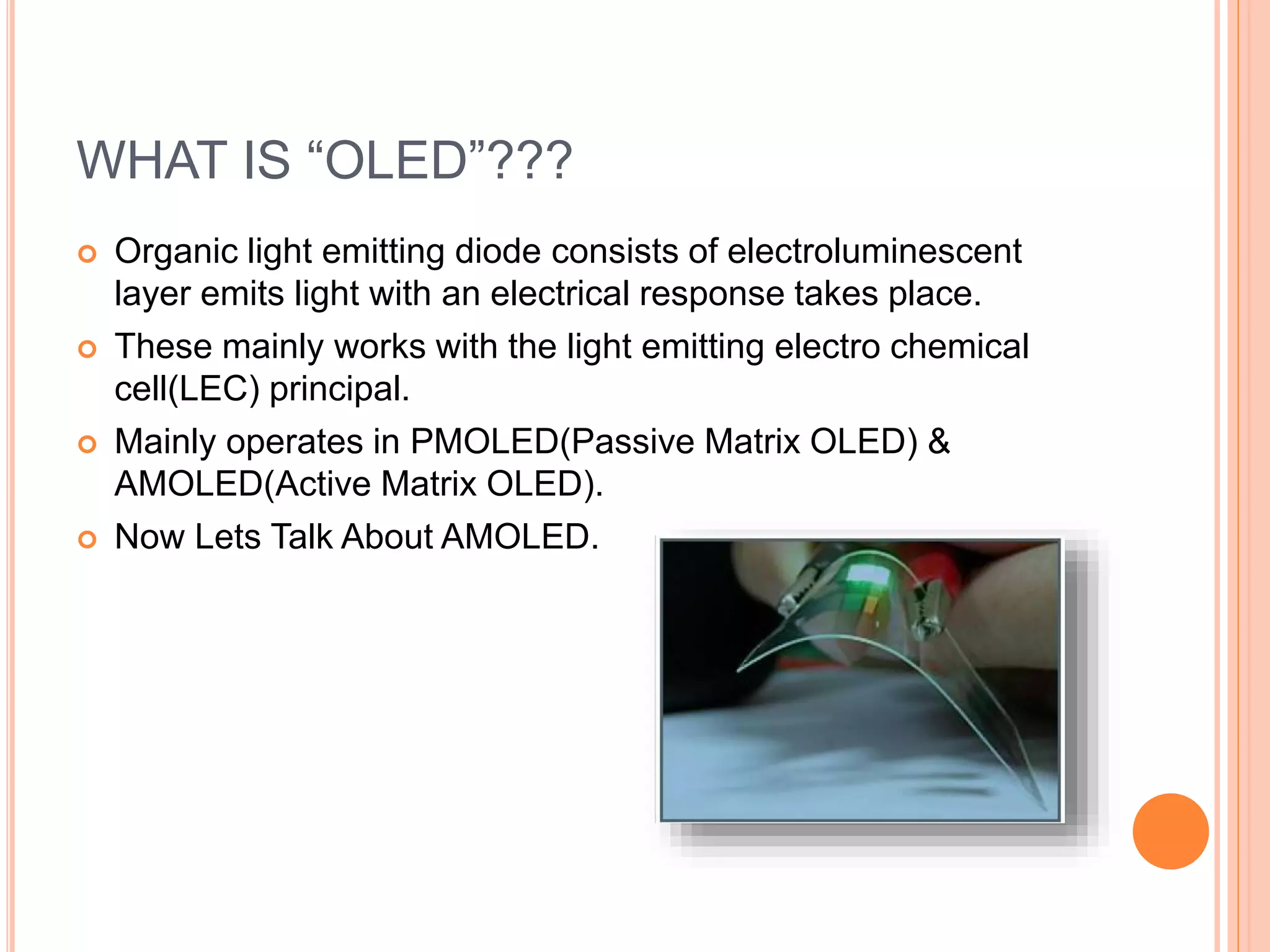 Amoled main presentation | PPTX