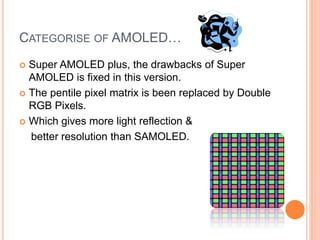 Amoled main presentation | PPTX