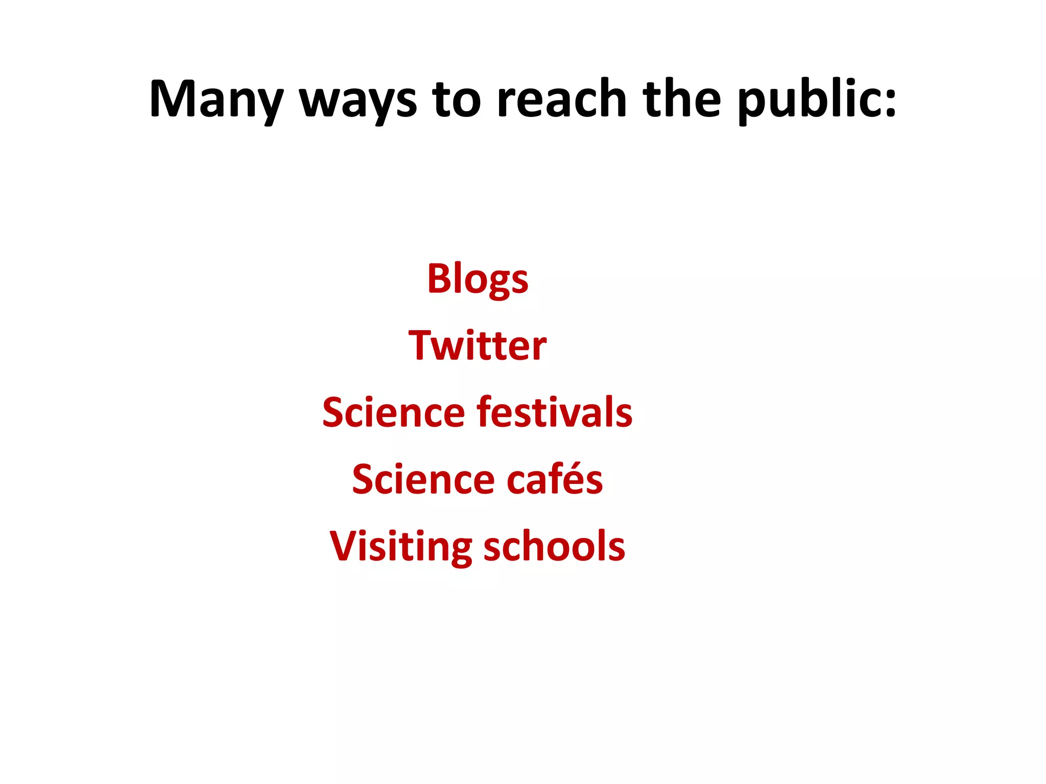 Amolf: popularizing science, many ways to reach the public | PDF | Science