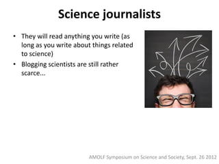 Amolf: popularizing science, many ways to reach the public | PDF | Science