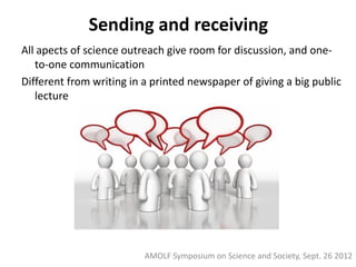 Amolf: popularizing science, many ways to reach the public | PDF | Science