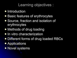resealed erythrocytes | PPT