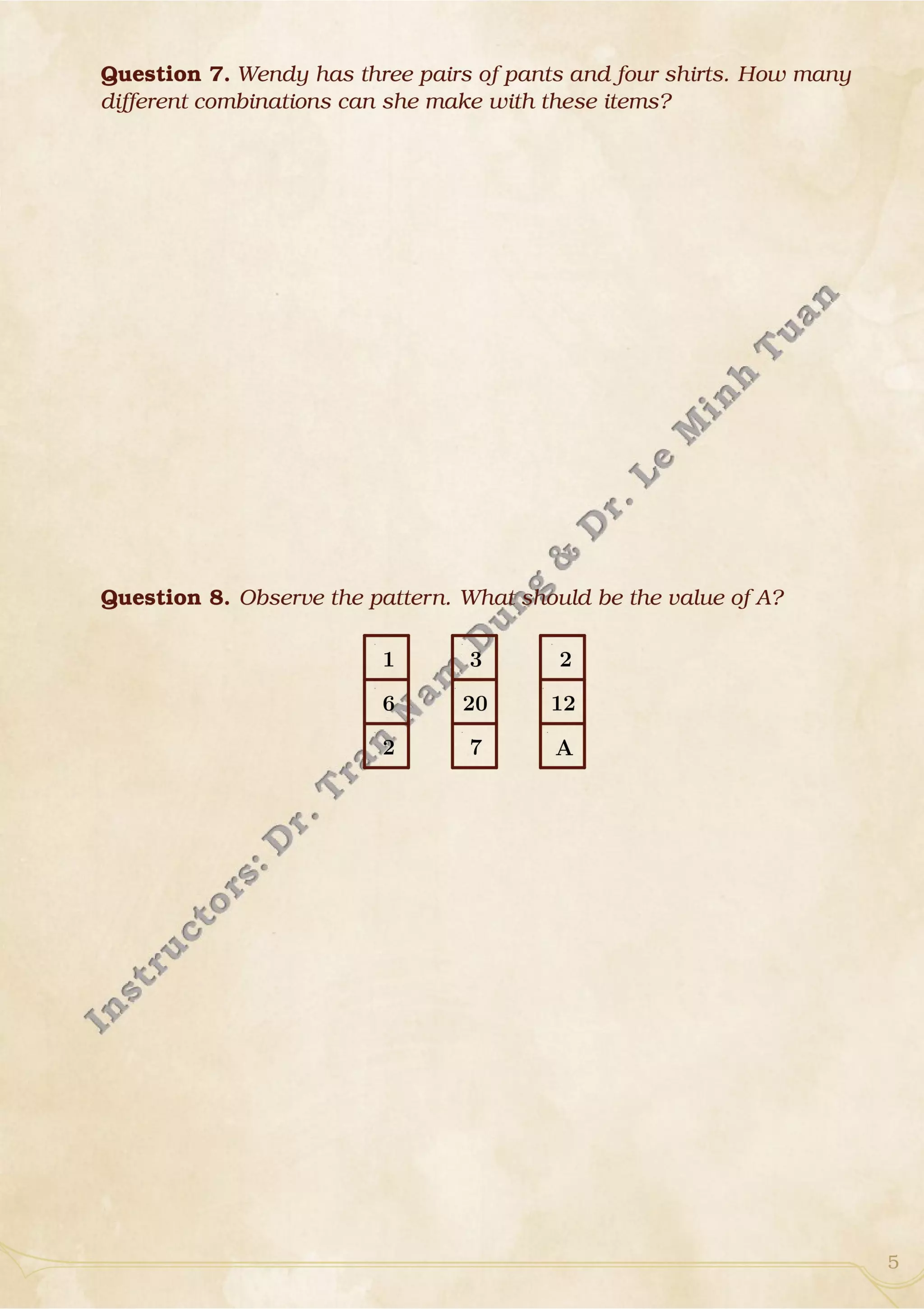 Amo mock test #1 grade 2 | PDF