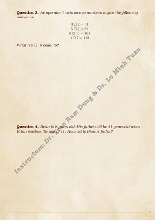 Amo mock test #1 grade 2 | PDF