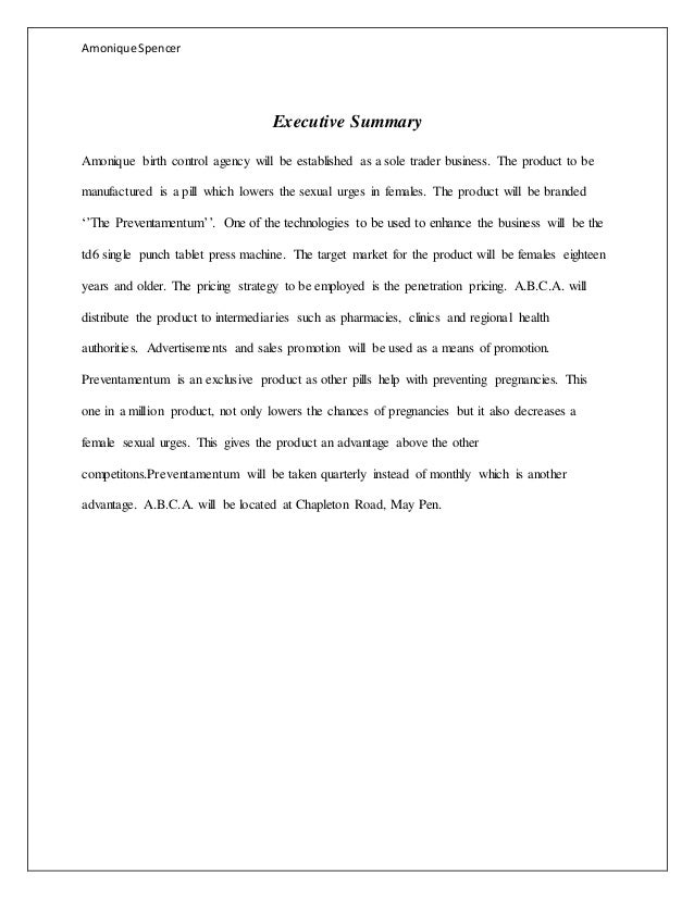 Principles of Business SBA