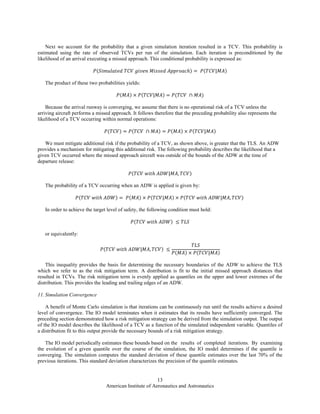 A monte carlo simulation for evaluating airborne collision risk in ...