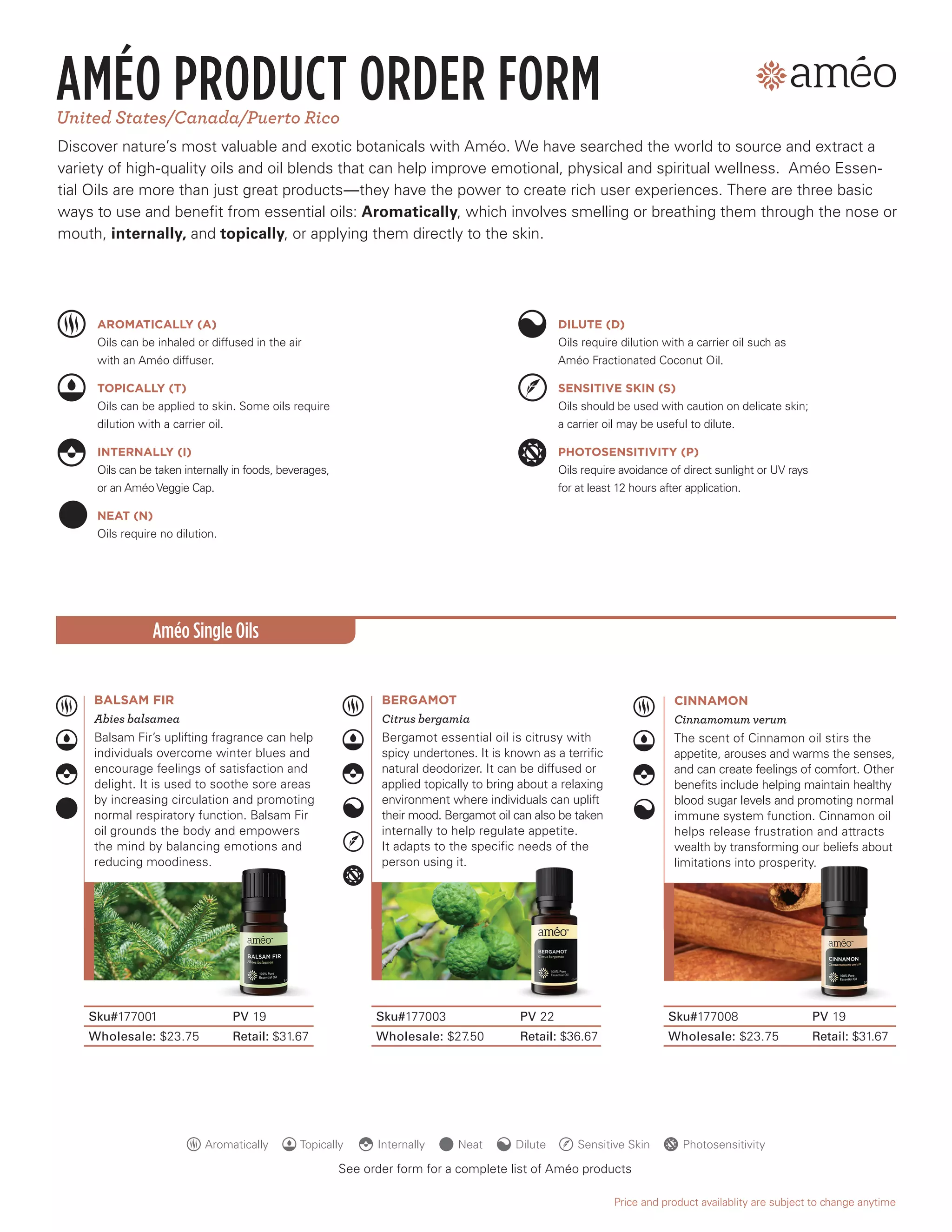 Améo product order form | PDF