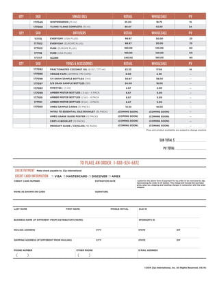 Améo product order form | PDF | Herbs and Supplements | Alternative ...