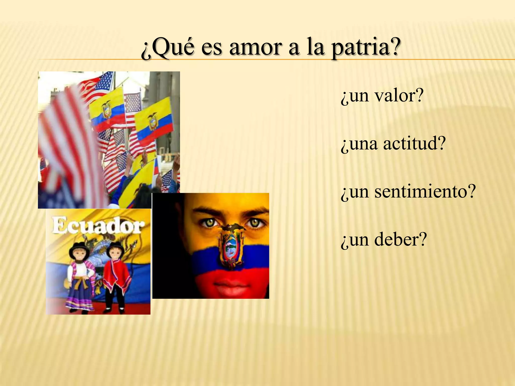 Amor a la patria | PPTX