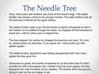 A moral value story | PPTX