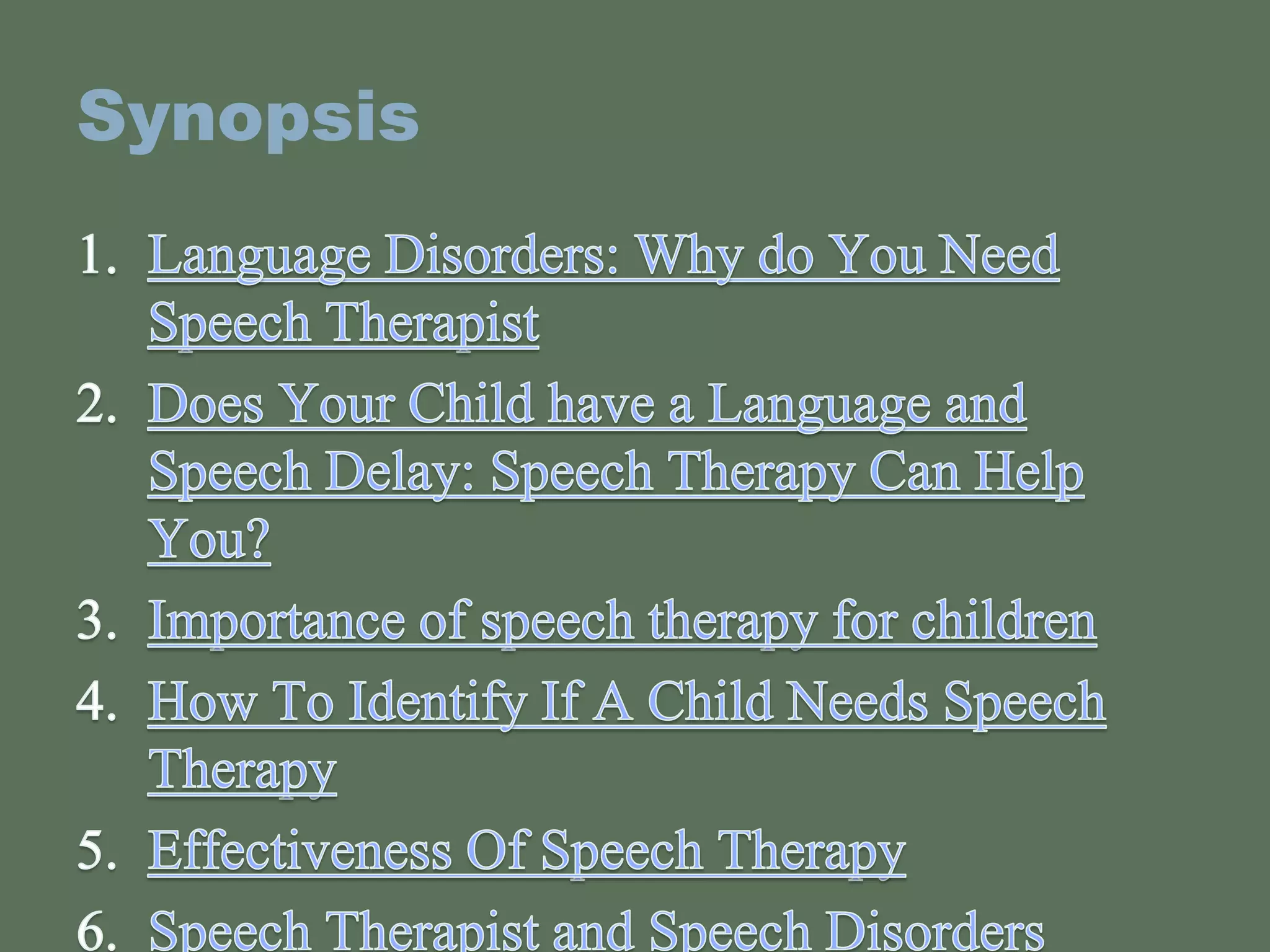 A more about speech therapy | PPTX